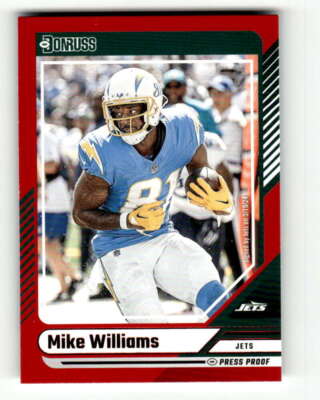 2024 Donruss Press Proof Red #279 Mike Williams NY Jets | eBay