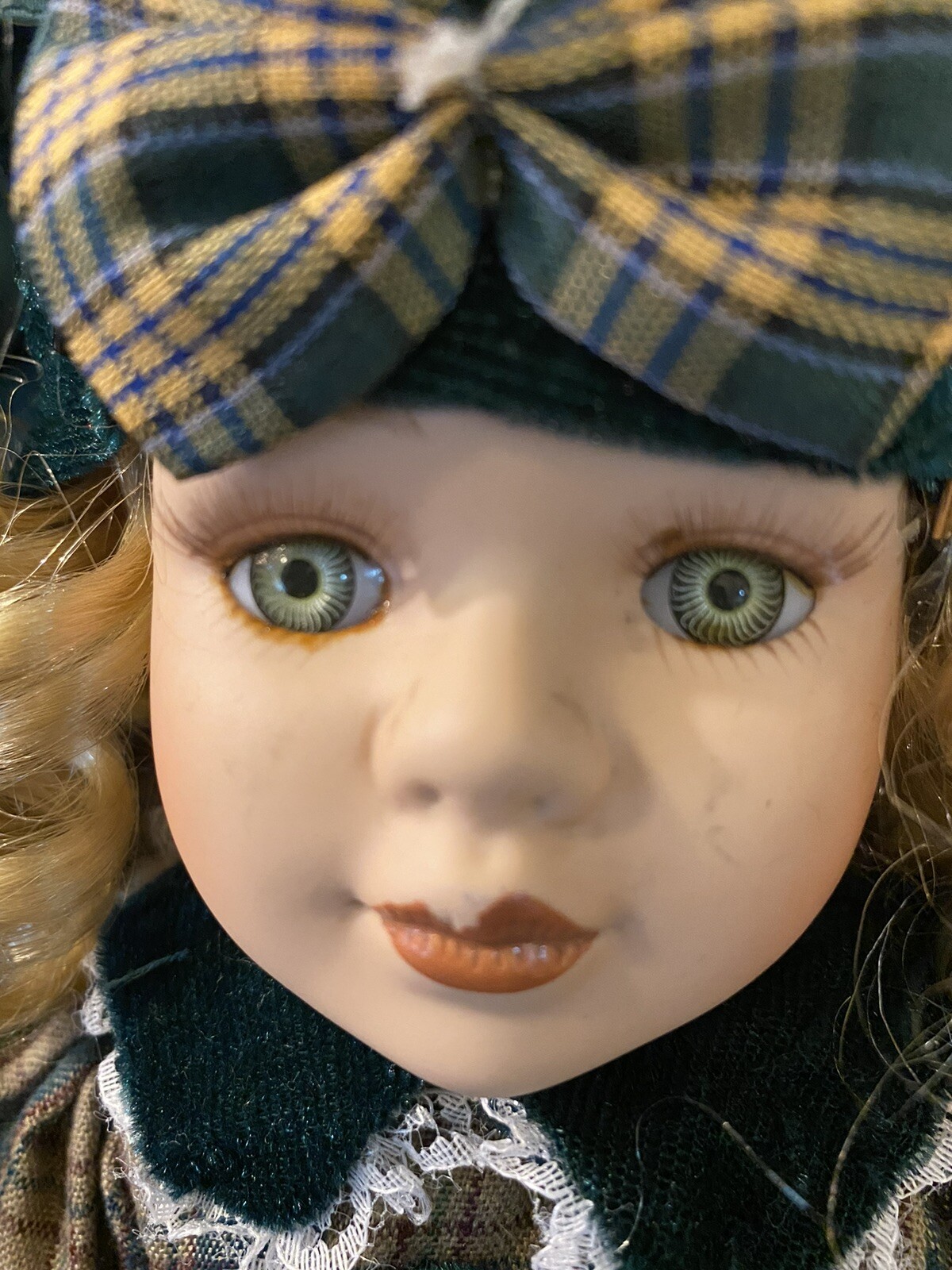 Lot Of 2- Vintage Porcelain Girl Dolls wearing glasses, Victorian ...