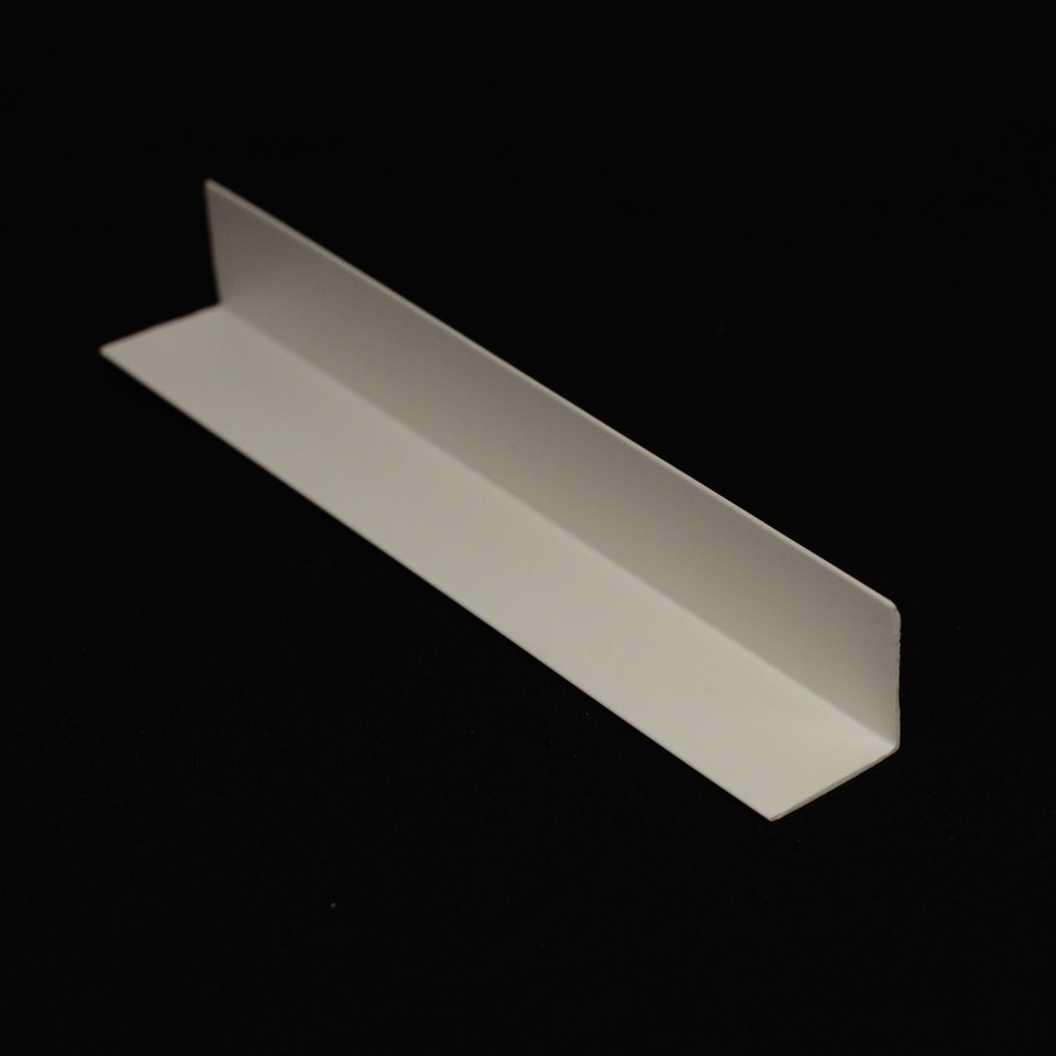 White or Chrome PVC Cladding Trim 90 Degree Rigid Angle 25mm x 25mm x 2 ...