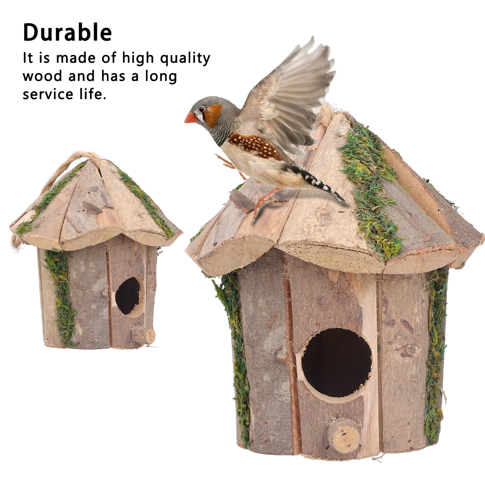US Innovative Bird House Wooden Hanging Small Exquisite Birdhouse For ...