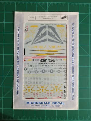 1/72 350 Microscale F-14A Tomcat VF-33 102 111 decal for Hasegawa ...
