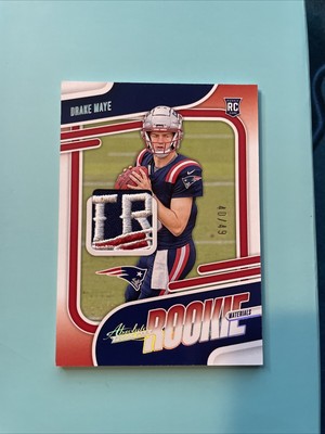 2024 Panini Absolute - Absolute Rookie Materials Holo Silver Drake Maye ...