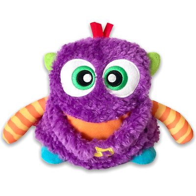 Fisher Price Giggles 'N Growls Monster Fuzzy Purple Plush Baby Musical ...