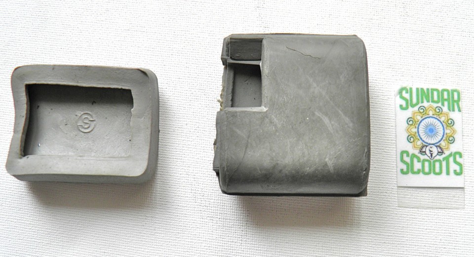 GREY KICK START AND REAR BRAKE PEDAL COVERS. SUITABLE FOR LAMBRETTA | eBay