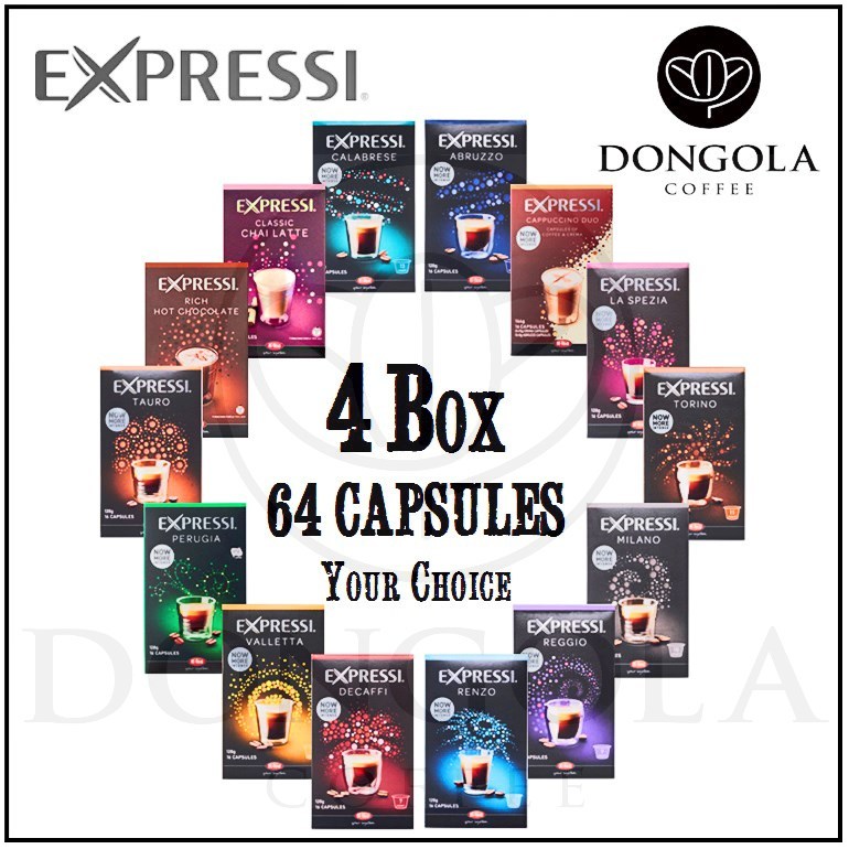 4 BOX (64) You Choose Expressi K-fee Automatic Coffee Machine Capsules ...
