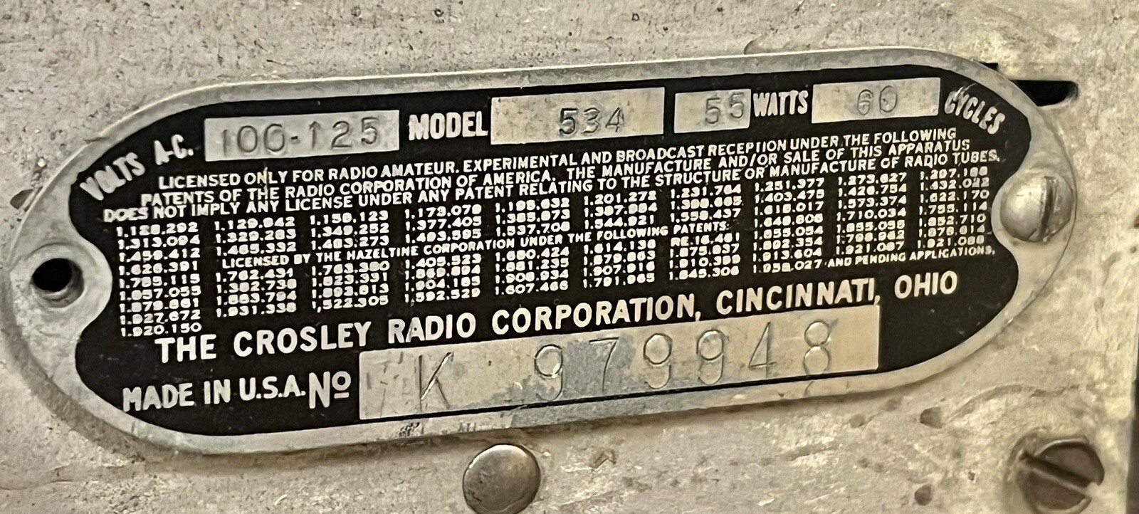 Vintage Crosley 36" Wood Floor Model Tube Radio Antique Cabinet - 70 ...