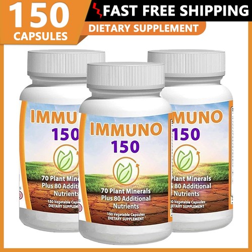 3PK Immuno The Ultimate Multi Vitamin 150 Capsules Immune Booster ...