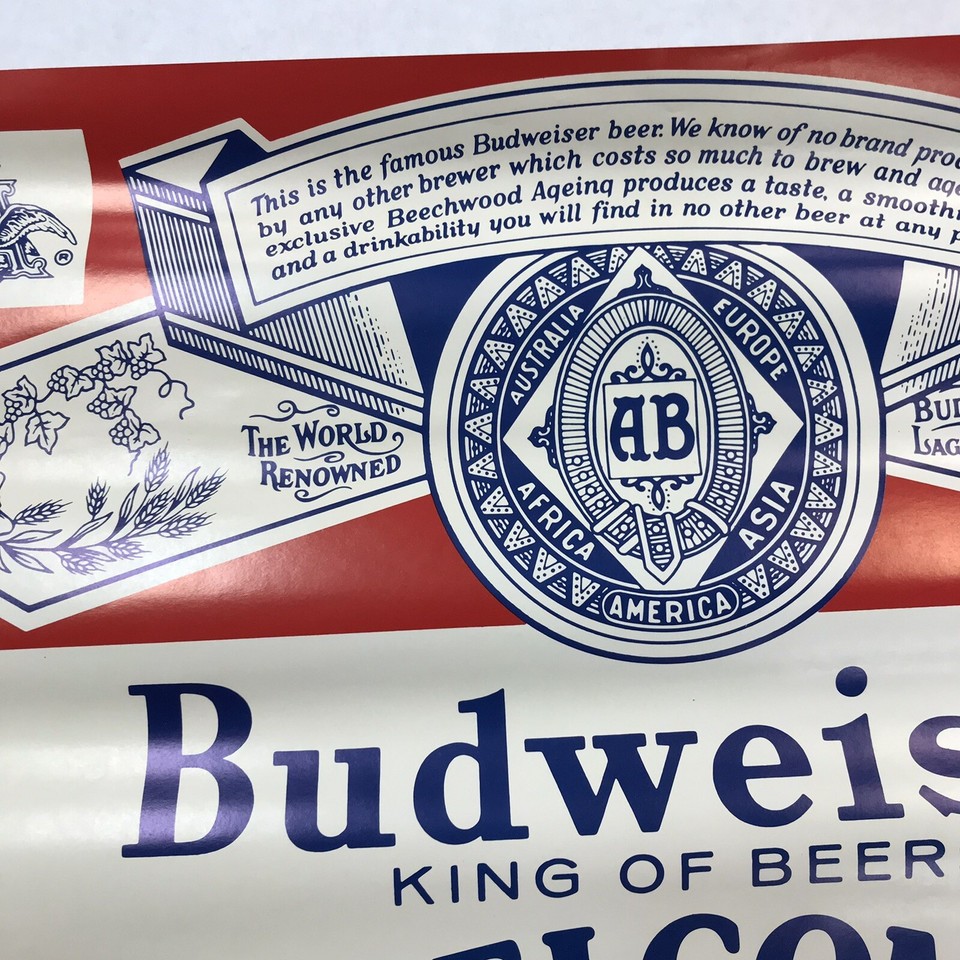 Vintage 1983 Budweiser Ft Lauderdale Spring Break Poster 23 3/4 in x 18 ...