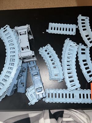 Lot Thomas & Friends Blue Trackmaster Track Replacement Pieces EC2 EC3 ...