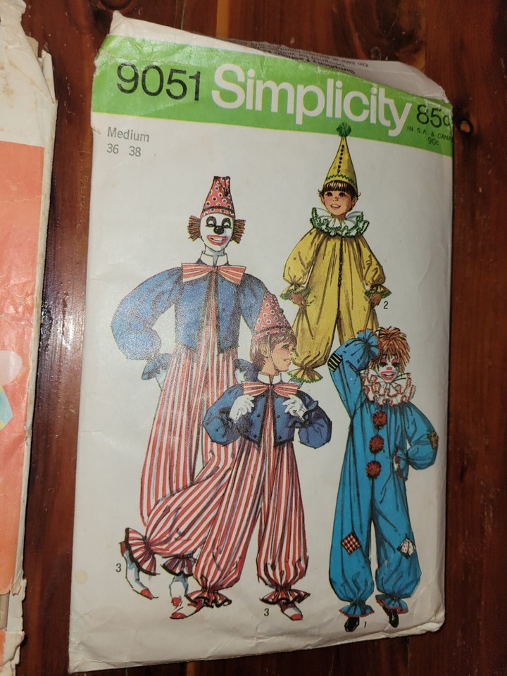 Simplicity Clown + Doll Patterns Lot | eBay