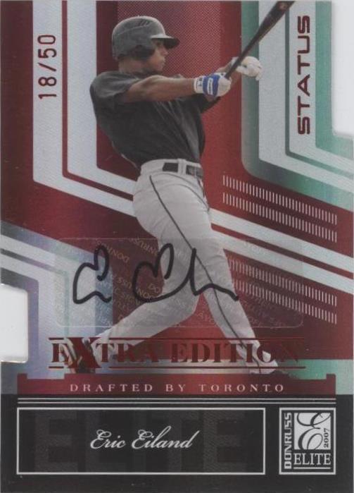 2007 Donruss Elite Extra Edition - Eric Eiland #20 Status Signatures ...