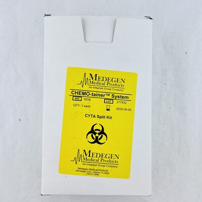 Medegen Medical Chemotherapy Spill Kit # 9258 CYTA Spill Kit | eBay