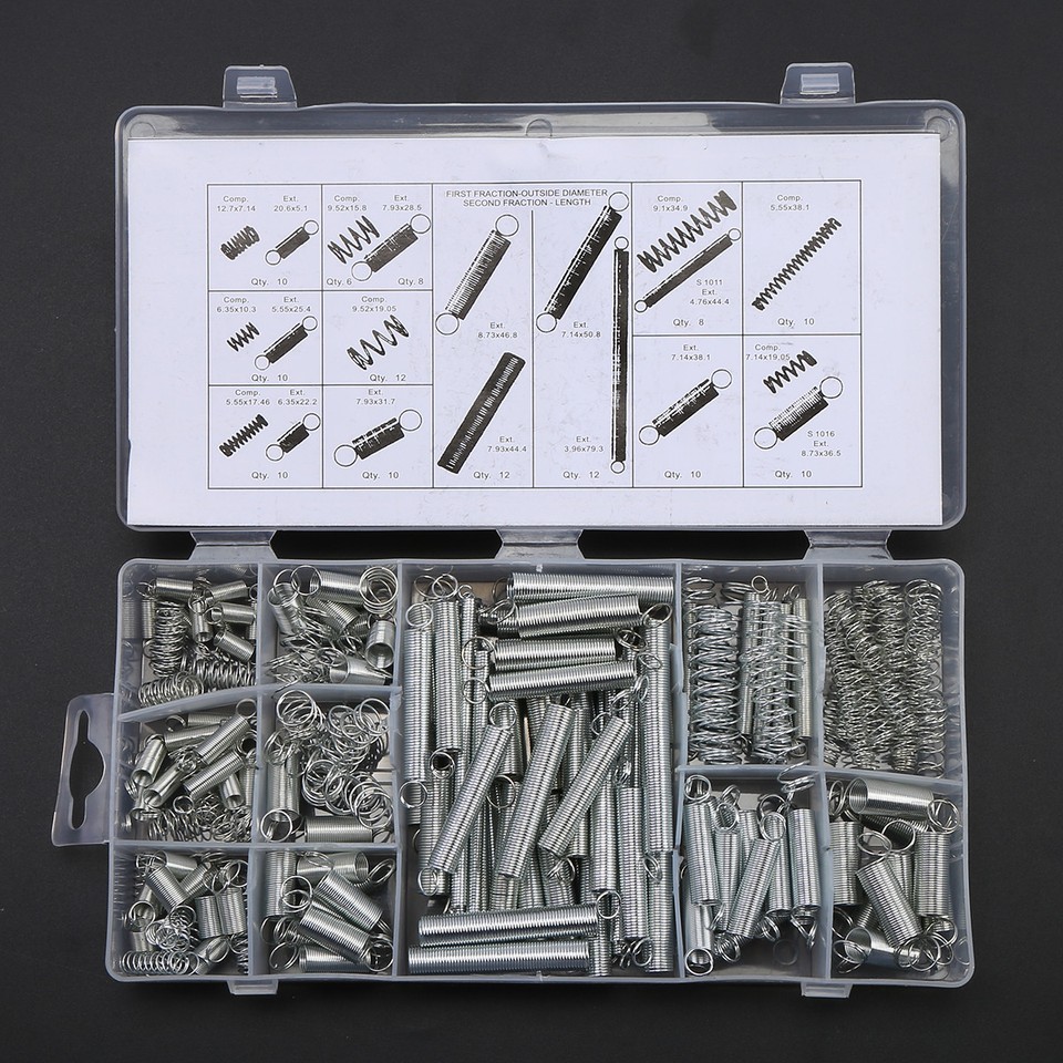 200pcs Small Spring Assortment Compression Extension Spring Metal ...