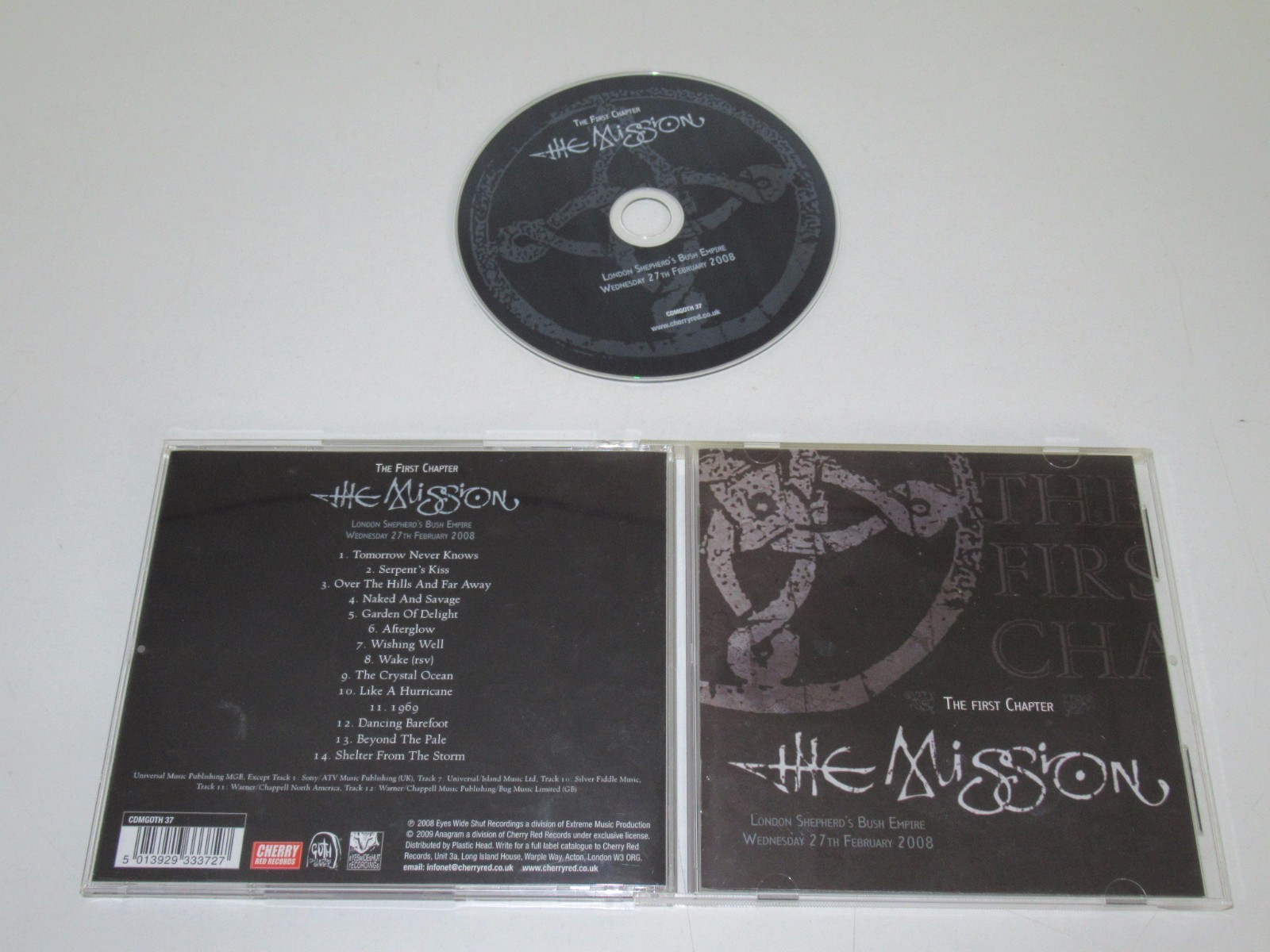 THE MISSION/THE FIRST CHAPTER/LONDON SHEPHERD'S BUSH EMPIRE 2008 ...
