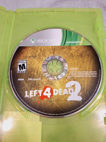 Left 4 Dead 2 Xbox 360 Disc Only Tested Working Zombie FPS Shooting ...