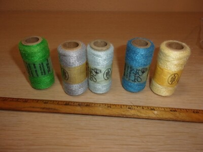 LOT OF 5 PRETTY PUNCH LUSTRE YARN FOR PUNCH EMBROIDERY RANDOM COLORS | eBay