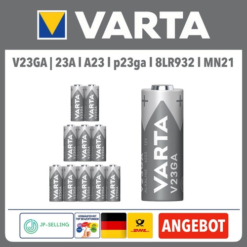 Varta V23GA Batterie A23 MN21 Alkaline 12V Bulk 23A 23GA 8LR932 12V ...
