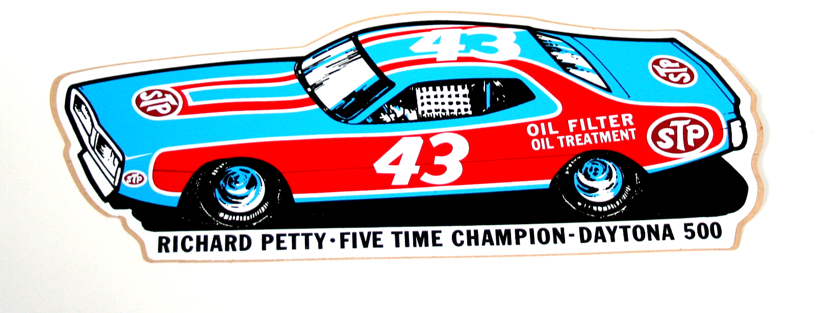 NASCAR STP Oil Richard Petty 43 Race Car Charger Daytona 500 Sticker ...