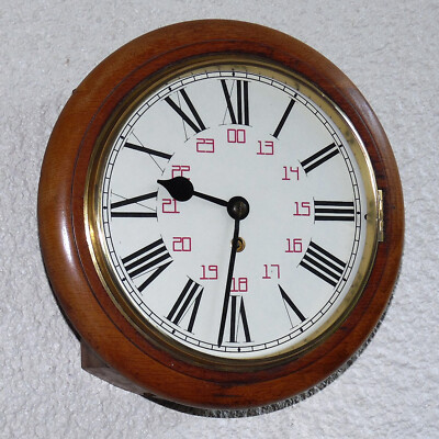 ENGLISH FUSEE RAILWAY STATION WALL CLOCK | eBay