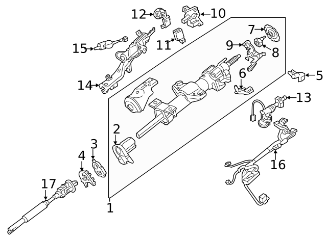 Genuine GM Steering Column 84511956 OEM | eBay