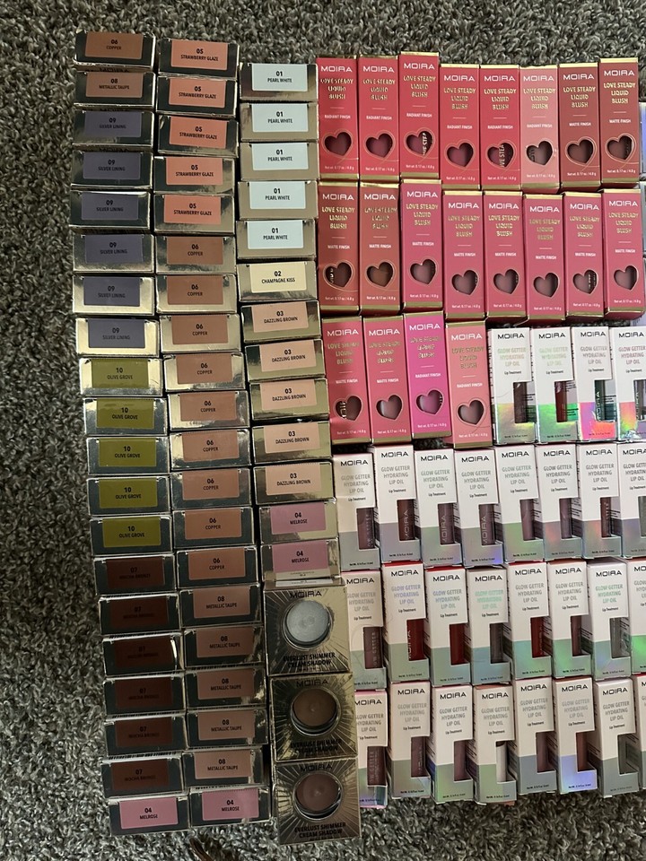 Wholesale Moira Cosmetics Lot | Bulk Makeup Lot - Brand New & Sealed ...