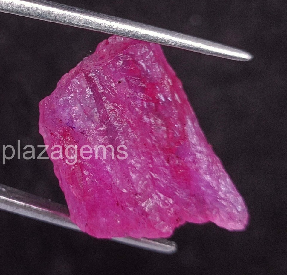 29.75 Ct Certified Dyed Natural Ruby | Raw Pink Rough Uncut Gemstone ...