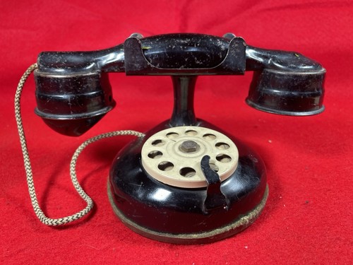 #209 VINTAGE TIN TOY TELEPHONE COPY OF WESTERN ELECTRIC MODEL 202 1920 ...