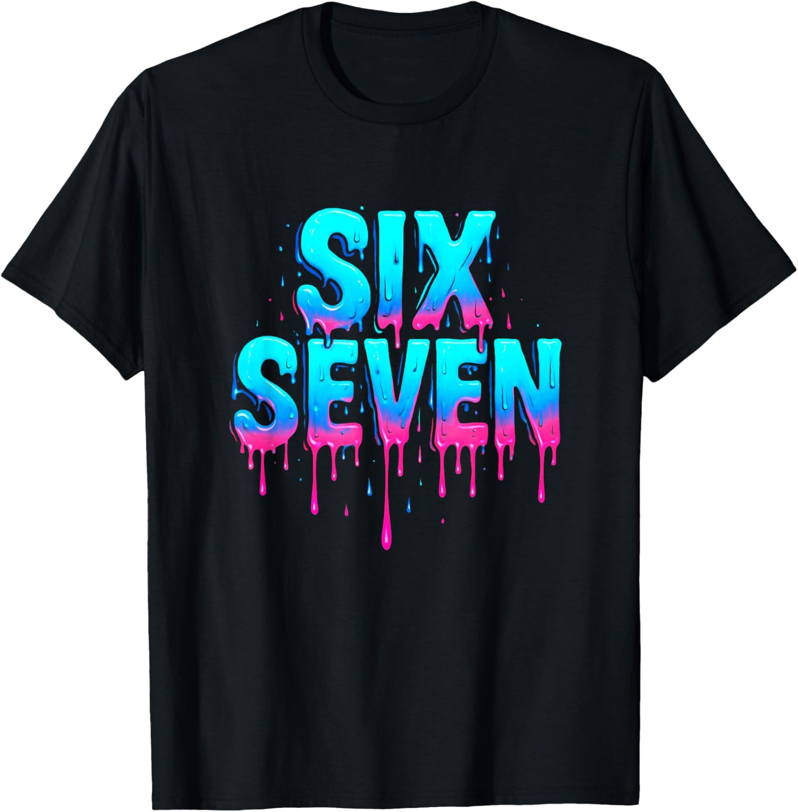 Six Seven Meme for Gen Alpha 6 7 Cool Design Unisex T-Shirt | eBay