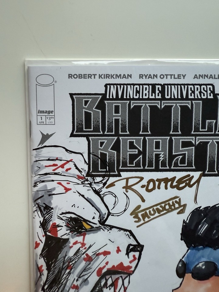 Battle Beast 1 Blank original art Sketch By SMUNCHY Signed by Ryan ...