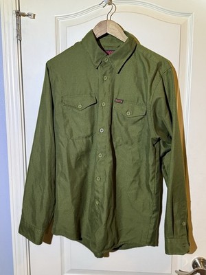 Dixxon Flannel Company The Revolution Men's Medium Green Military Shirt ...