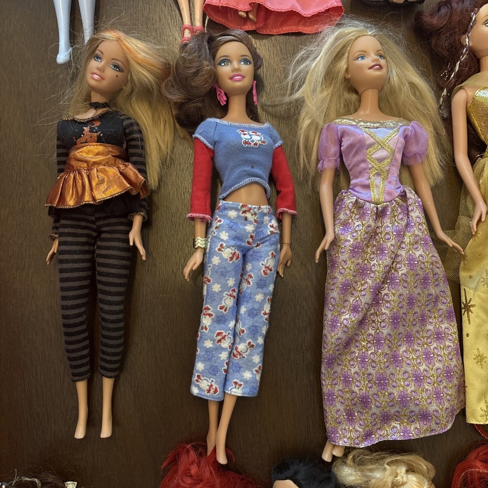 Fantastic Mattel Barbie Dolls! 17 Dolls! DISNEY and VARIETY and FASHION ...