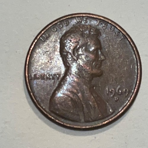 1969 D Lincoln Penny With Floating Roof Error On Reverse. (Lot *154 ...