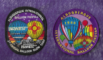 2 1988 AIBF ALBUQUERQUE INTERNATIONAL BALLOON FIESTA Patches 2nd ...