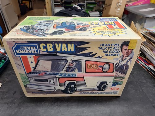 HTF BOX ONLY Rare Ideal Evel Knievel CB Van 1977 - Vintage Original ...