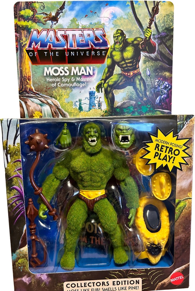 Masters of the Universe Origins MOTU Flocked Moss Man Walmart Exclusive ...