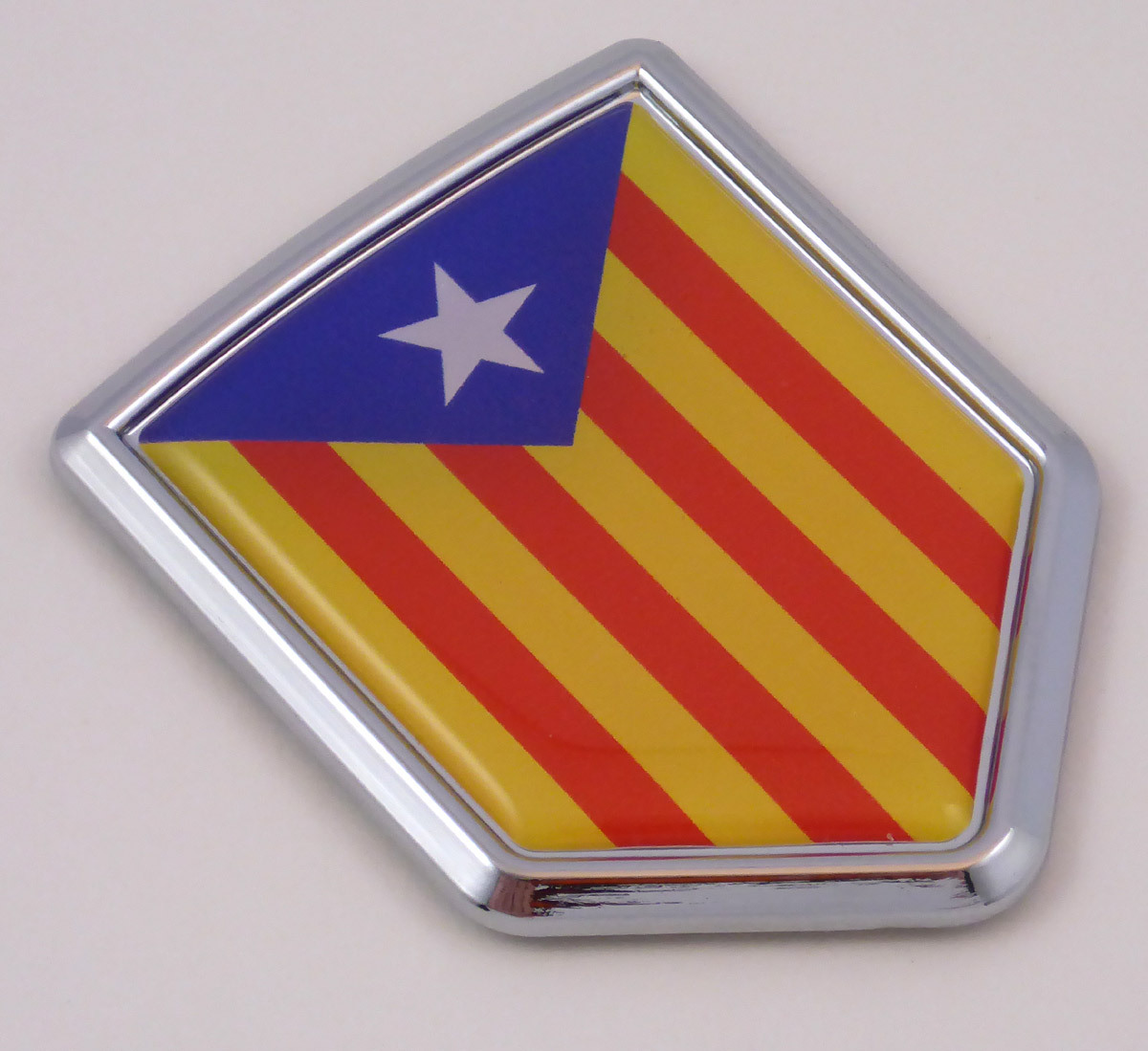Catalonia Independence Flag Car Chrome Emblem Auto Decal 3D Sticker | eBay