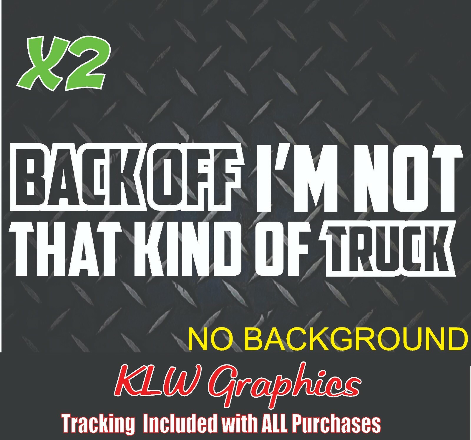 Back Off Decal Sticker Turbo Diesel Truck 7.3 6.7 6.6 6.2 5.3 Crew Cab ...