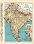 1940 Antique INDIA Map Vintage Map of BURMA MAP of India Gallery Wall ...