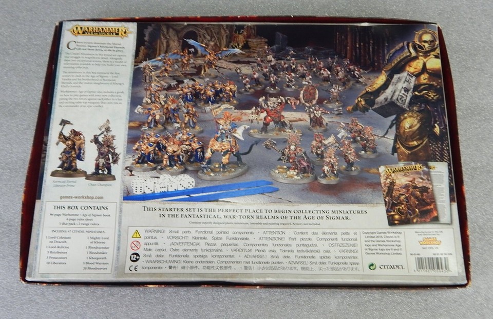 New Warhammer 2015 Age of Sigmar AoS Starter Box Set complete Stormcast ...
