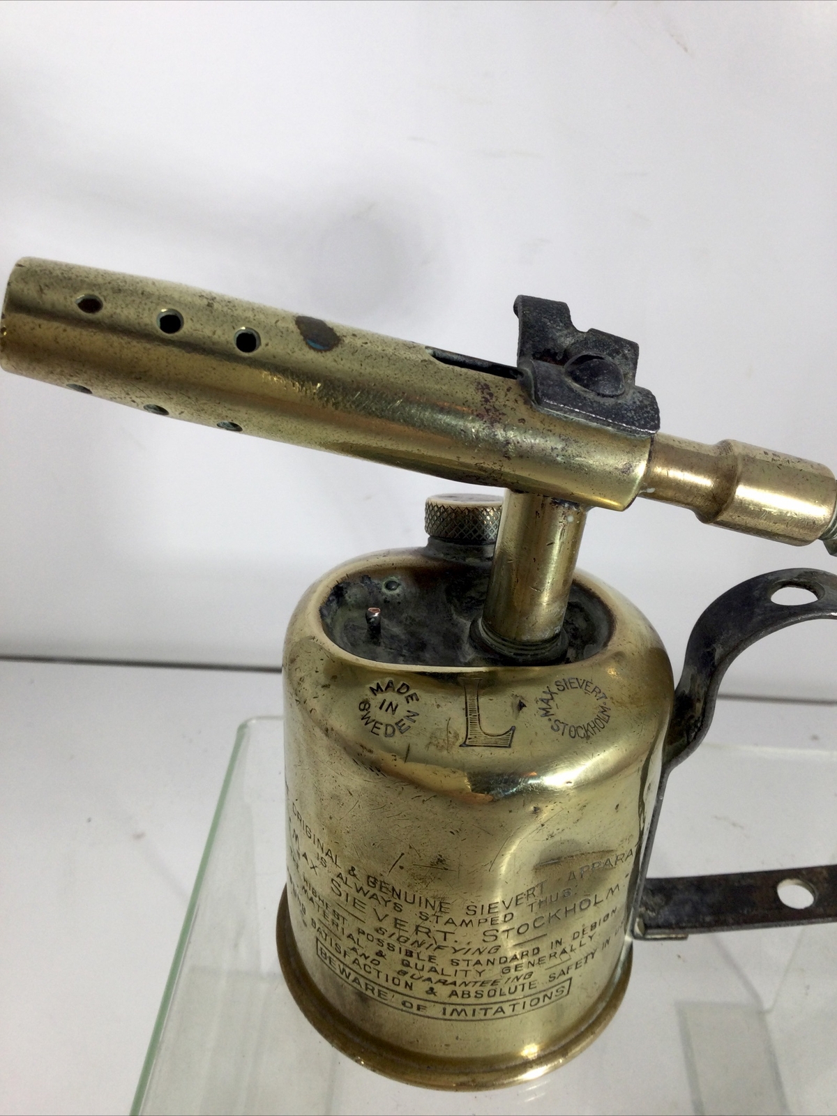 RARE VINTAGE ORIGINAL MAX SIEVERT BRASS “L” MINI BLOW LAMP /TORCH | eBay UK