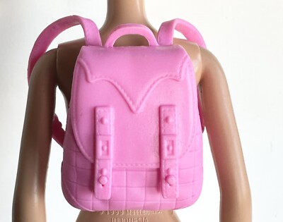 Barbie Doll Hot Pink plastic Backpack Bookbag purse School Bag ...