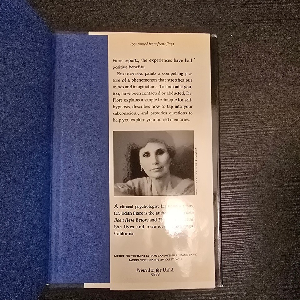Encounters Contact with Extraterrestrials HC Edith Fiore Ph.D. 1989 ...