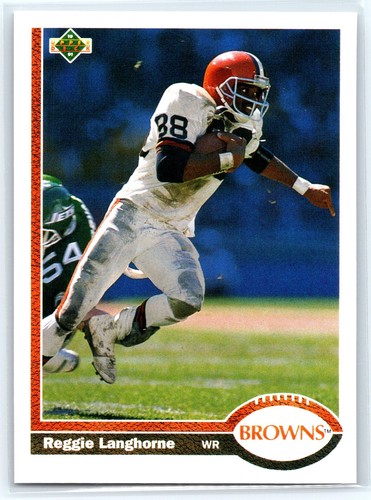 1991 Upper Deck #241 Reggie Langhorne Football Cleveland Browns | eBay
