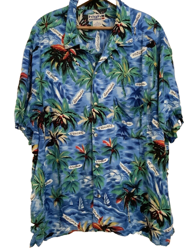 Vintage High Advantage Hawaiian style shirt Sz XL islands festival ...