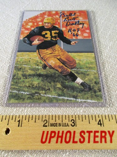 "Bullet Bill" Dudley, Pittsburgh Steelers - signed Goal Line Art card ...