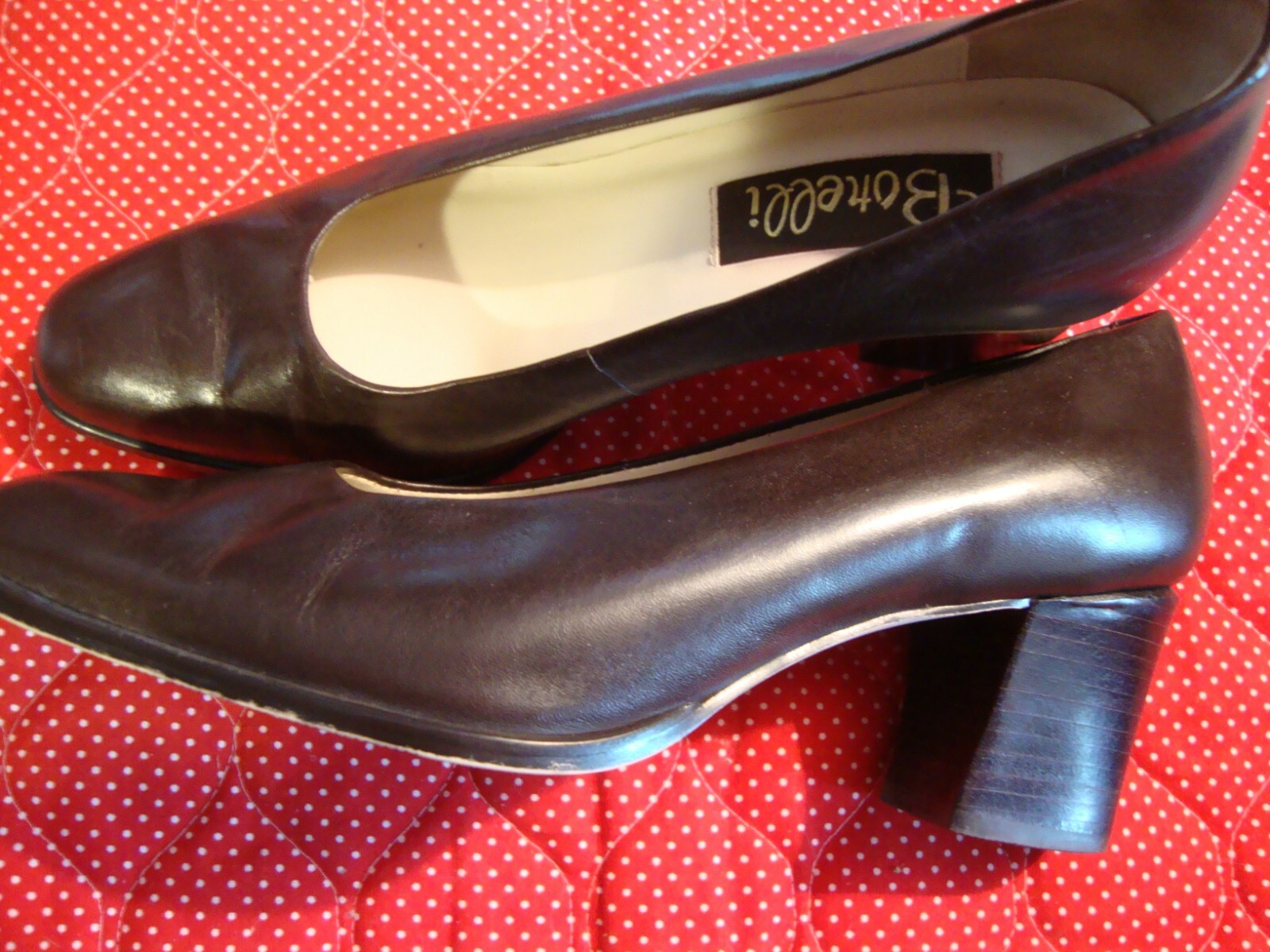 Women's Borelli 'Vera' Brown Leather Made In Brazil Dress Shoes Heels ...
