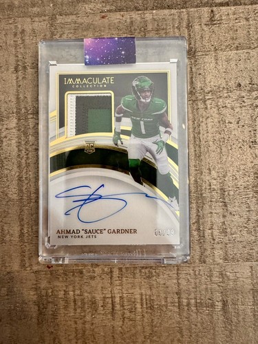 2022 Immaculate Collection Ahmad "Sauce" Gardner 3-Color RPA On Card ...