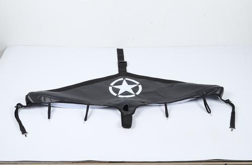 For 2019-22 Suzuki Jimny canvas Pentagram front engine hood Trim cover ...