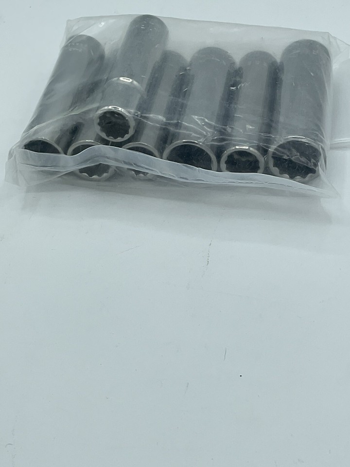 Craftsman 7 Piece 1/2” Drive 12 Point Deep Socket Set Metric 13mm ...