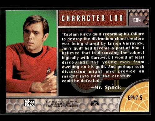1998 SkyBox Star Trek The Original Series 2 #C94 EP47.5 Obsession ...